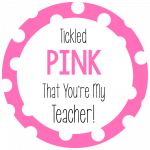 Cute "Tickled Pink" Teacher Gifts – Fun-Squared
