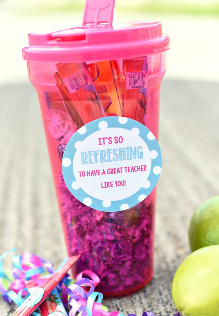 Refreshing and Fun Teacher Gift in a Cup – Fun-Squared