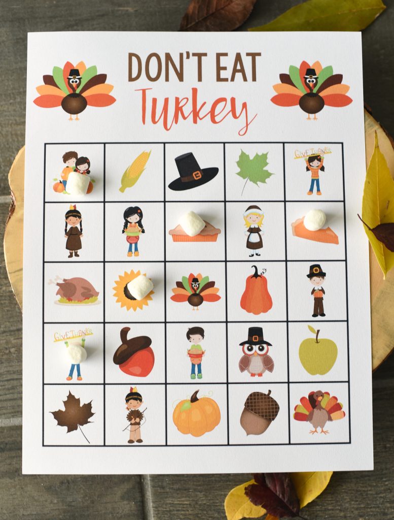 Free Printable Thanksgiving Games for Kids – Fun-Squared