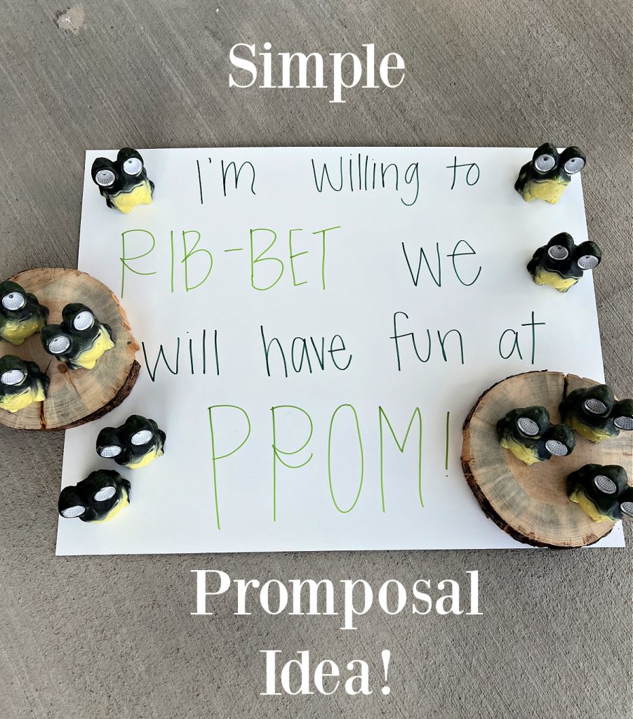 Frog Themed Promposal Idea – Fun-Squared